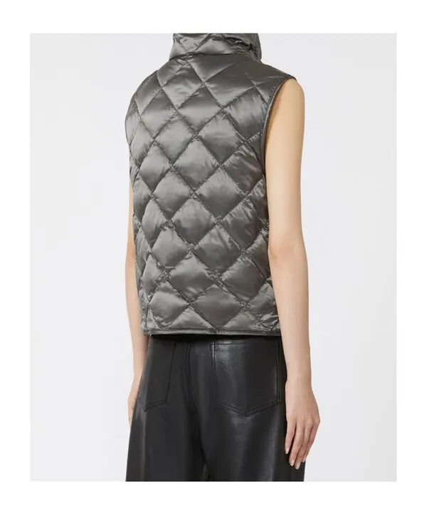 Max Mara Quilted Sleeveless Gilet - Dark Gray