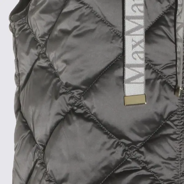 Max Mara Tregic Zip-up Gilet - Dark Grey