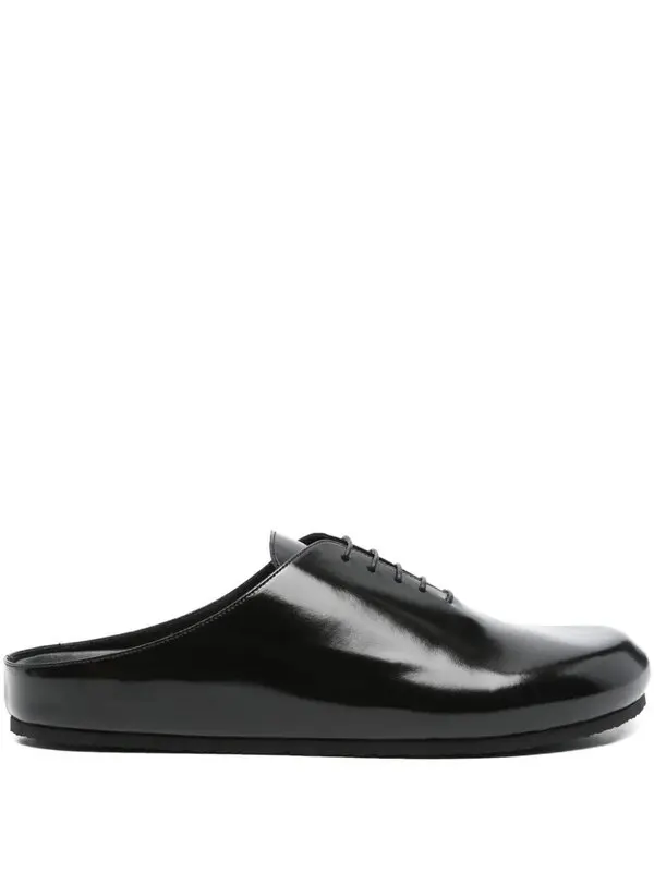Jacquemus Slip-on Lace-up Mules - Black