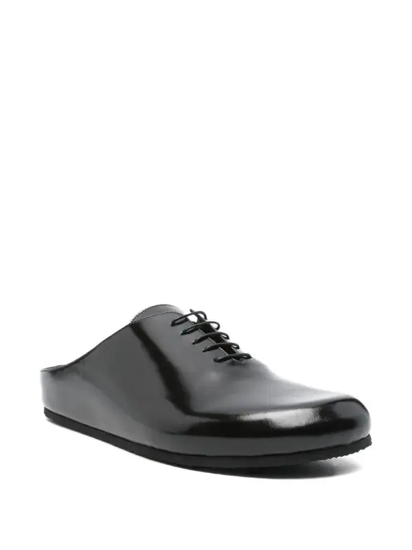 Jacquemus Slip-on Lace-up Mules - Black