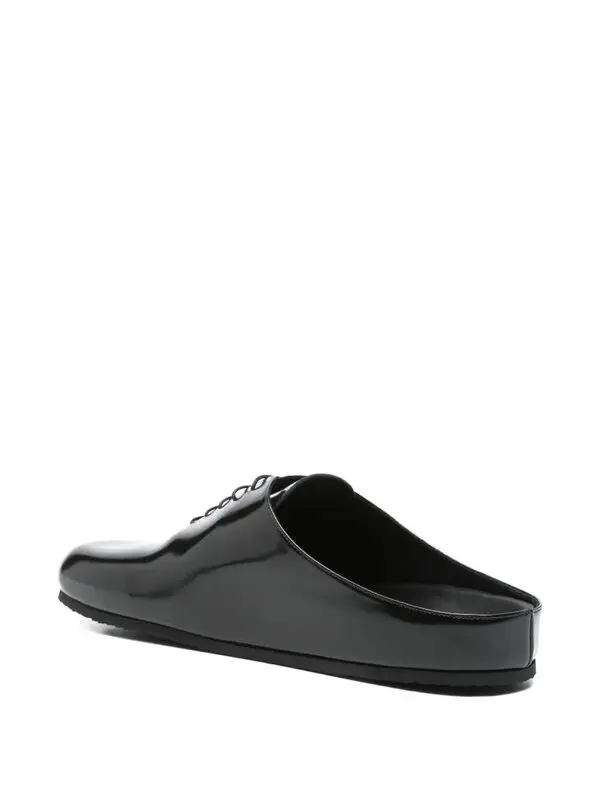 Jacquemus Slip-on Lace-up Mules - Black