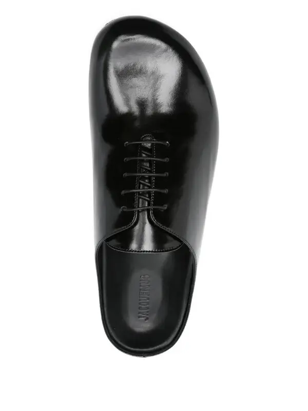 Jacquemus Slip-on Lace-up Mules - Black