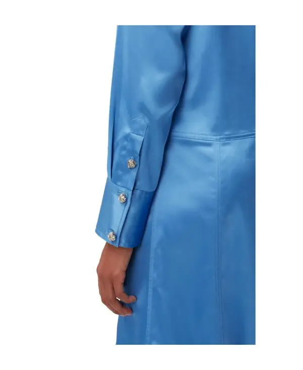 GANNI Satin Midi Dress