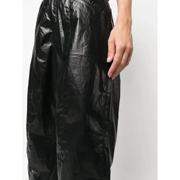 Isabel Marant Étoile Metallic-effect Straight-leg Trousers