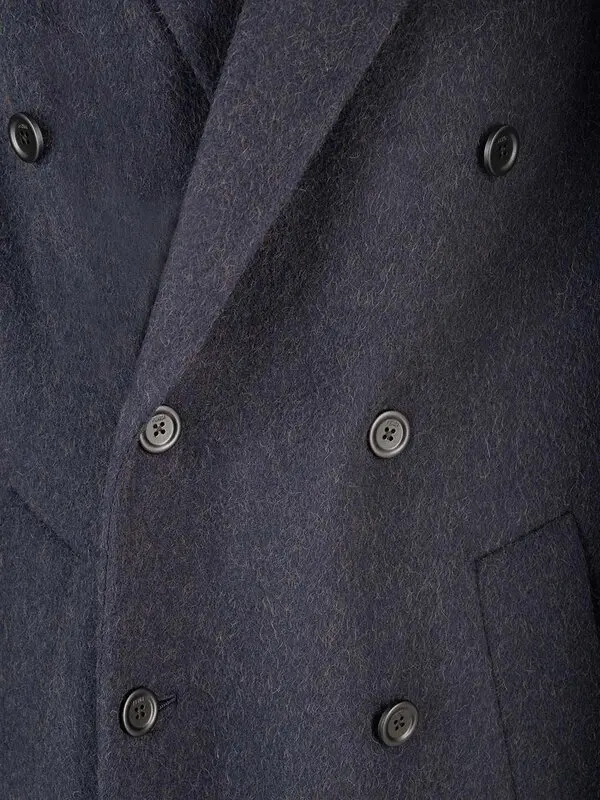 Fendi Double Breasted Long Sleeved Coat - Black