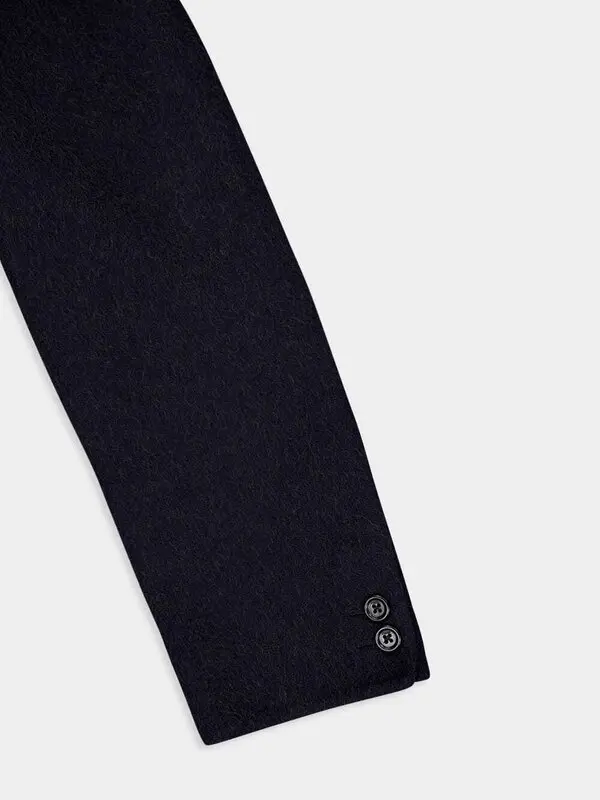 Fendi Double Breasted Long Sleeved Coat - Black