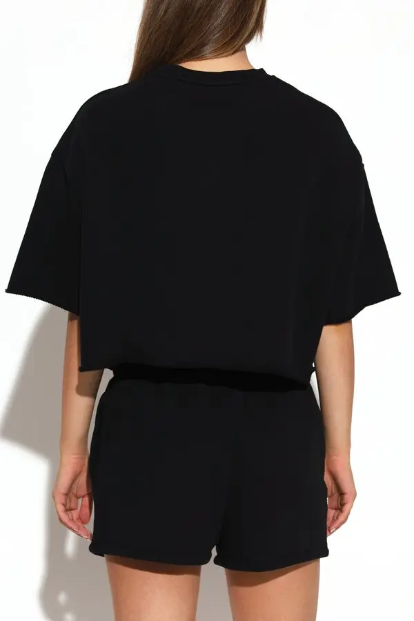 IRO PARIS Round Neck Cropped Sweater