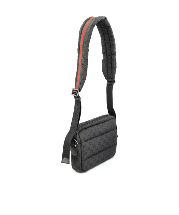 Gucci Gg Monogram Padded Messenger Bag