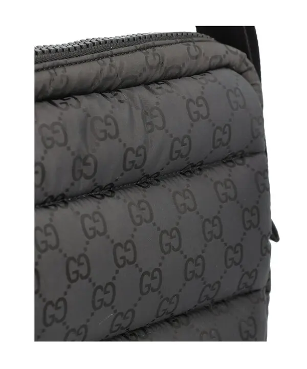 Gucci Gg Monogram Padded Messenger Bag