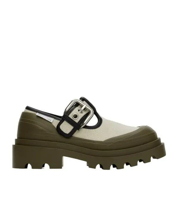 Bottega Veneta Trek Mary Jane Casual Shoes - Green
