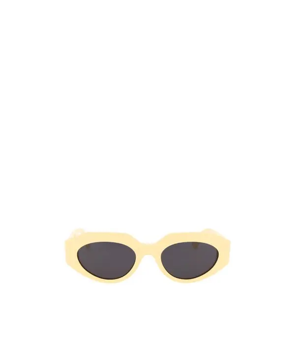 Bottega Veneta Oval Frame Sunglasses - Black
