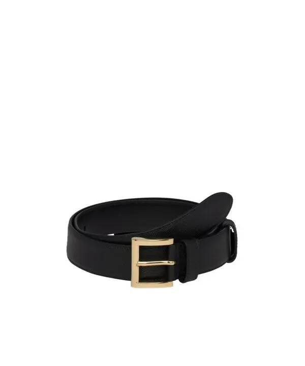 Prada Saffiano Leather Belt - Black