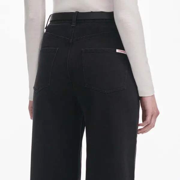 SELF-PORTRAIT High Waisted Straight Leg Jeans