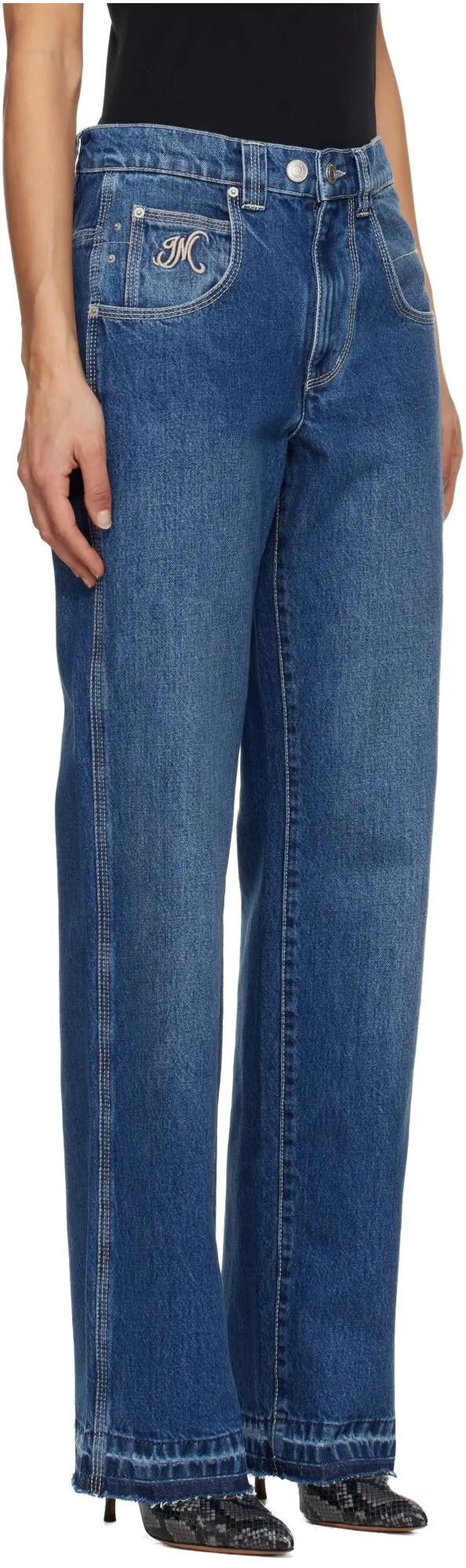 Isabel Marant Étoile Jeyda Straight Leg Jeans - Blue