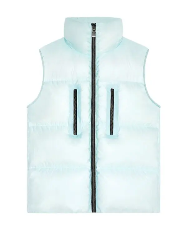 Givenchy Embroidered Sleeveless Down Vest - Light Blue