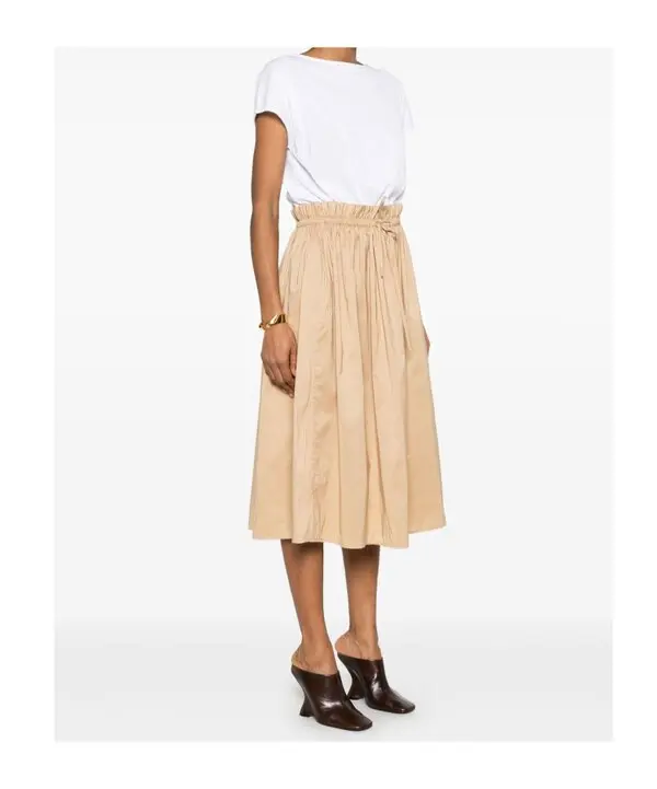 Fabiana Filippi Short Sleeve Dress With Elasticated Drawstring Waist