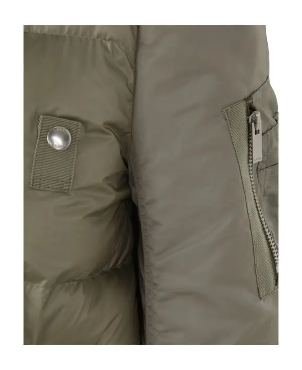 Sacai Zipped Asymmetric Padded Jacket