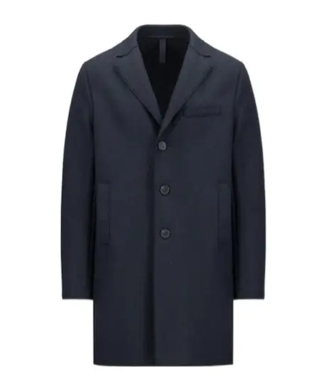 Harris Wharf London Pressed Wool Boxy Coat