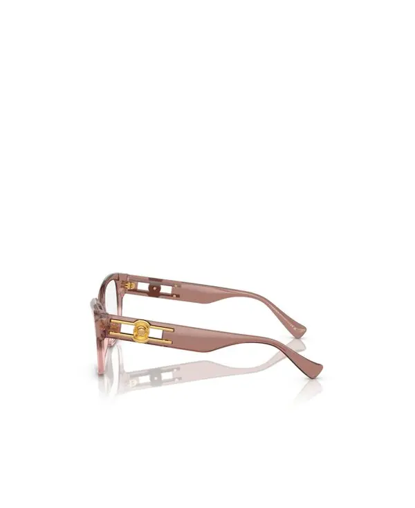 Versace Cat Eye Eyeglasses - Brown