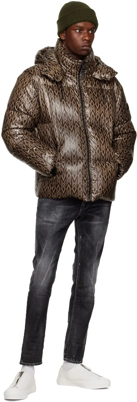Mackage Kent Down Jacket With Monogram Print - Multicolor
