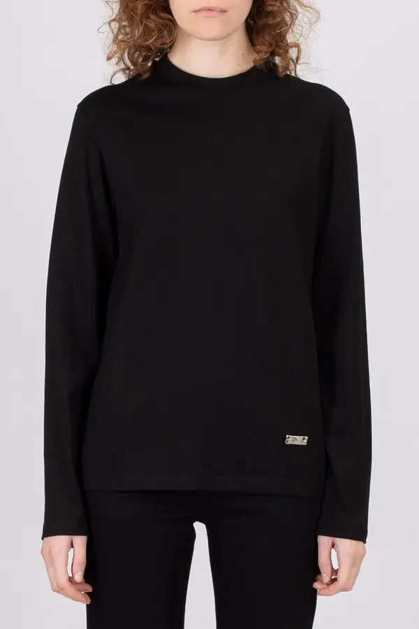 JIL SANDER Logo Plaque Long-sleeved T-shirt