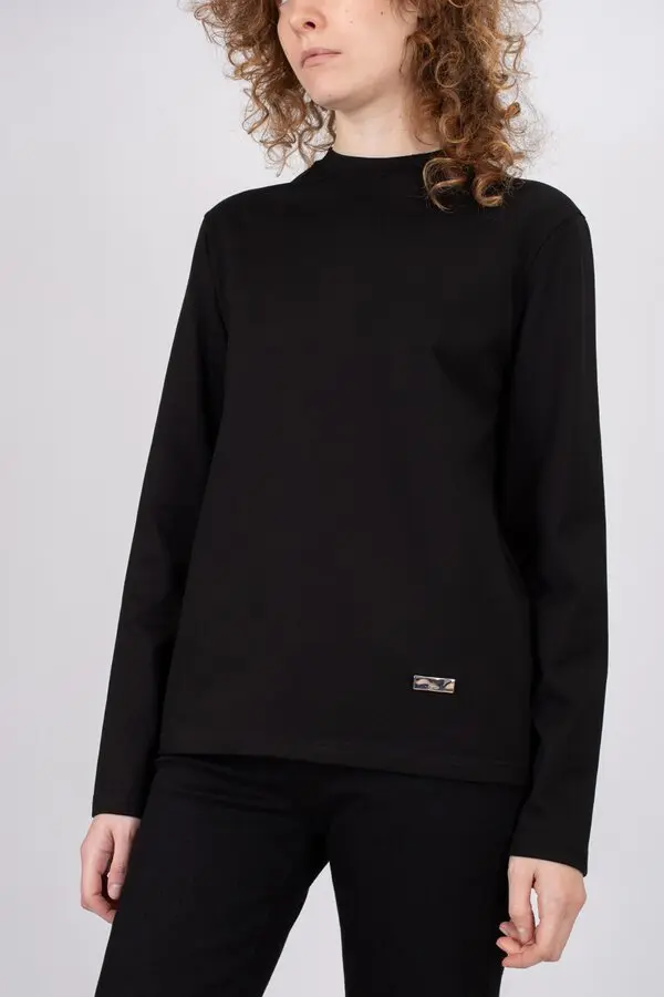 JIL SANDER Logo Plaque Long-sleeved T-shirt