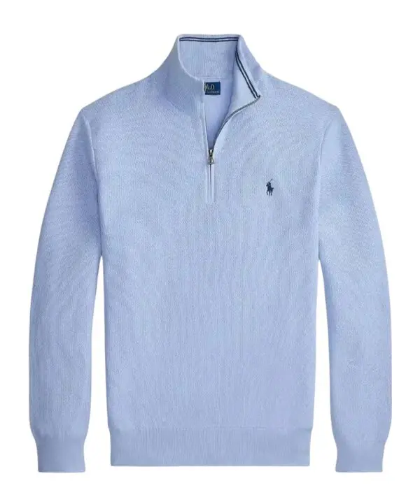 Polo Ralph Lauren Half-zip Mock Neck Sweatshirt - Blue