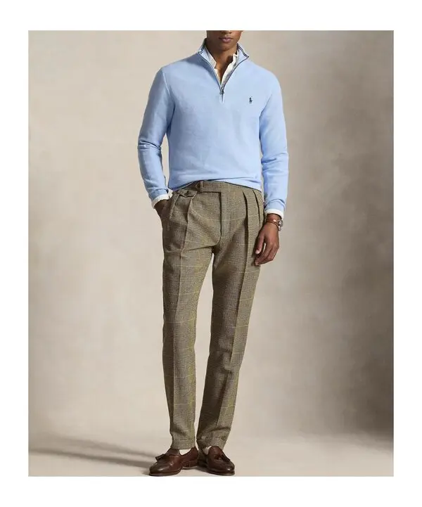 Polo Ralph Lauren Half-zip Mock Neck Sweatshirt - Blue