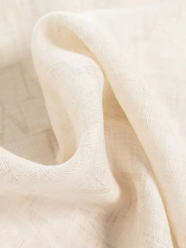 Max Mara Monogram Wool Stole
