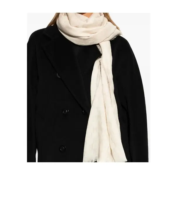 Max Mara Monogram Wool Stole