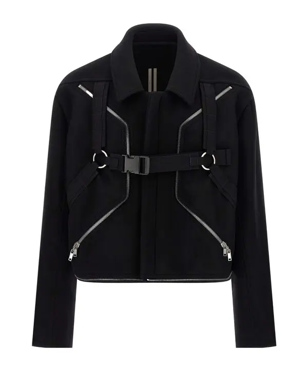 Rick Owens Blixa Jumbo Mac Zipped Coat