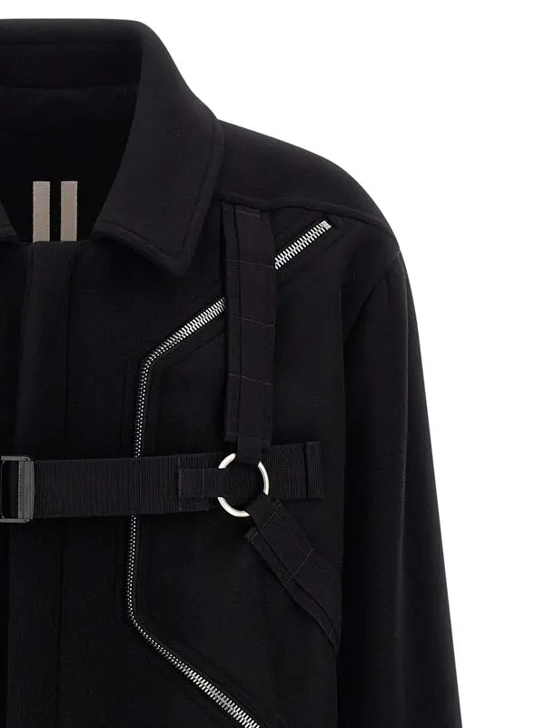 Rick Owens Blixa Jumbo Mac Zipped Coat