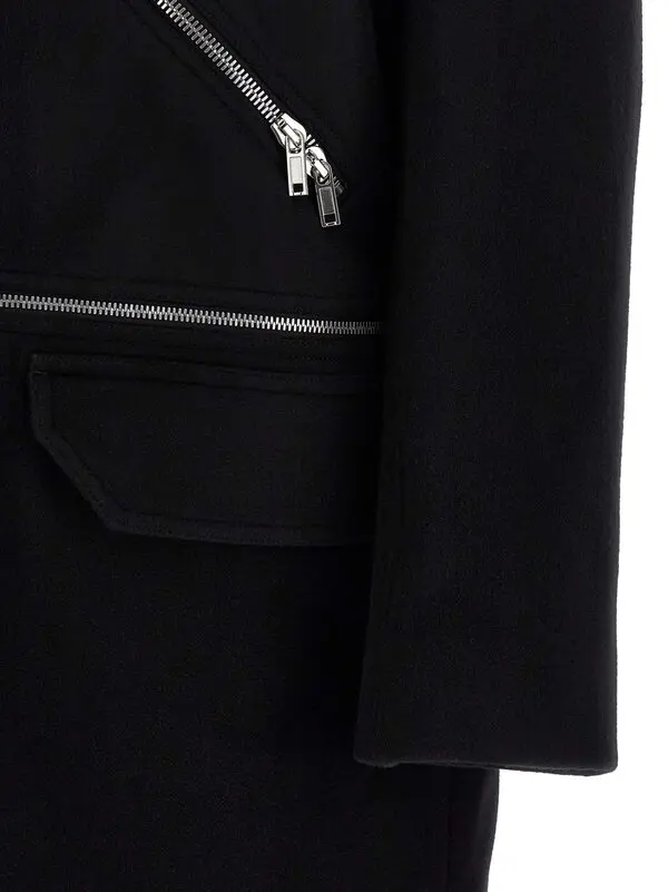Rick Owens Blixa Jumbo Mac Zipped Coat