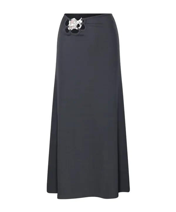 Christopher Esber Trio Stone Elasticated Waistband Maxi Skirt