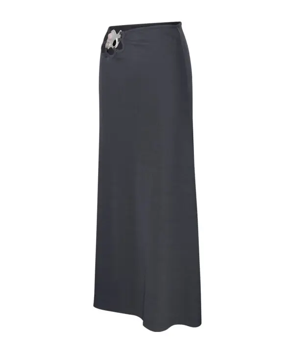 Christopher Esber Trio Stone Elasticated Waistband Maxi Skirt