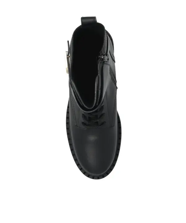 Furla Lace-up Ankle Boots With Buckle Detail