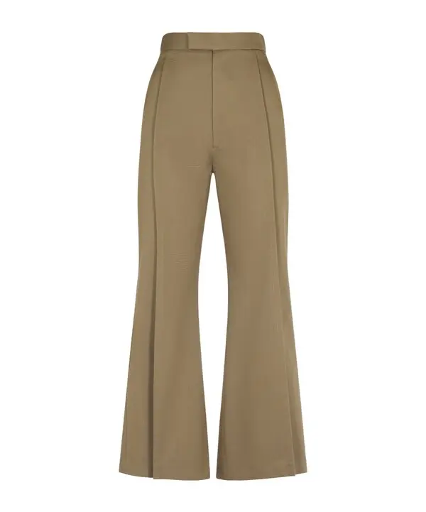 VIVIENNE WESTWOOD Pleated Flared Pants - Brown