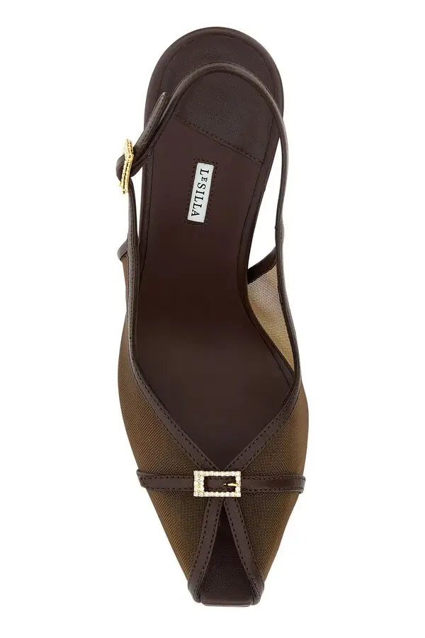 LE SILLA Vittoria Crystal Slingback Sandals