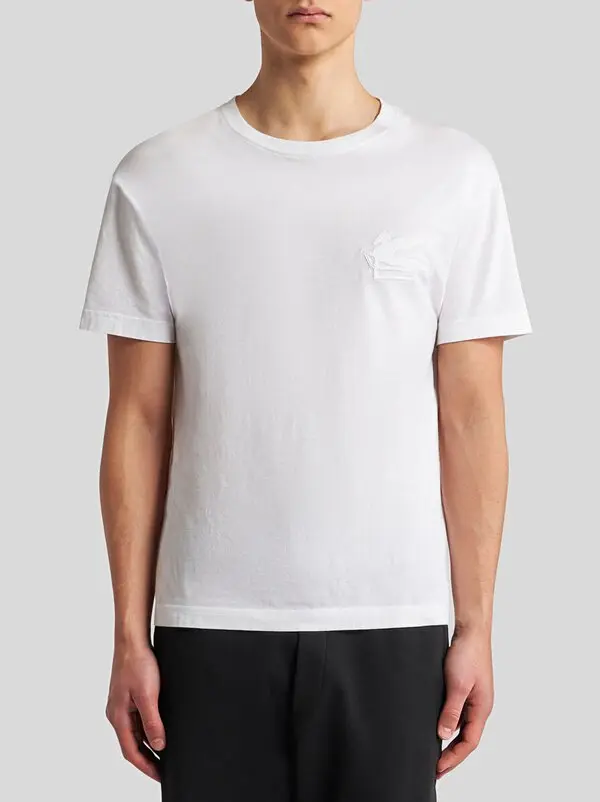 Etro Pegaso Embroidered T-shirt - White