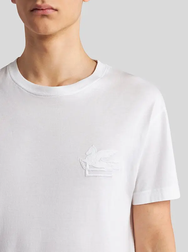 Etro Pegaso Embroidered T-shirt - White