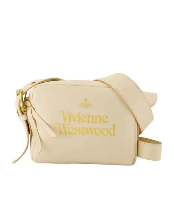 VIVIENNE WESTWOOD Logo Printed Camera Bag - Nude