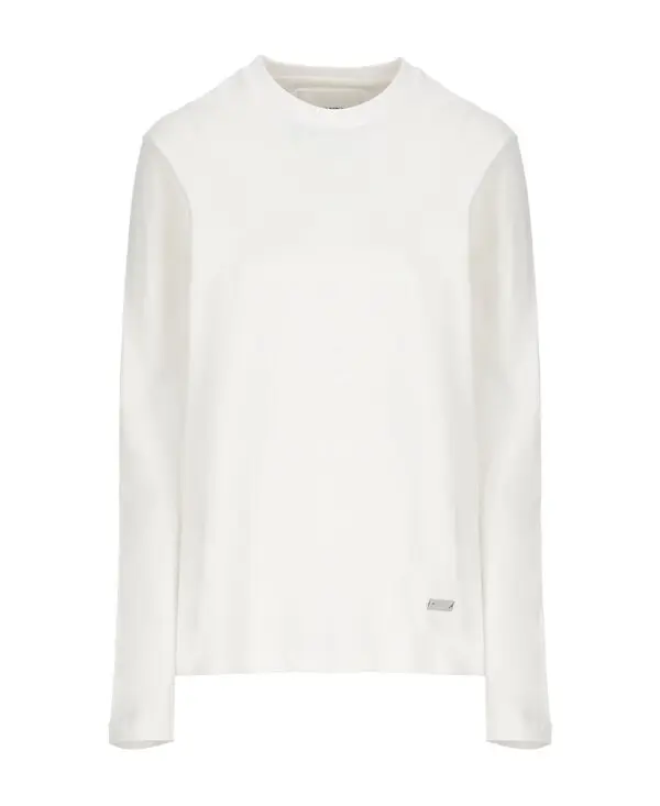 JIL SANDER Logo Plaque Long-sleeved T-shirt