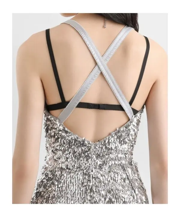 Dolce & Gabbana Sequin Crossover Mini Dress