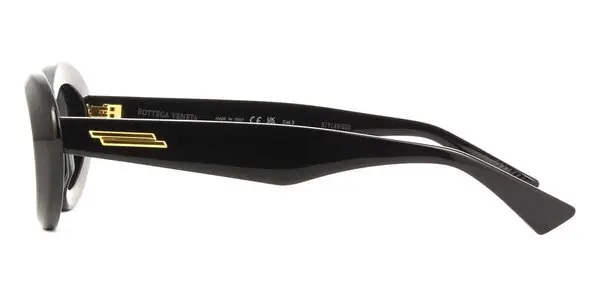 Bottega Veneta Oval Frame Sunglasses - Black