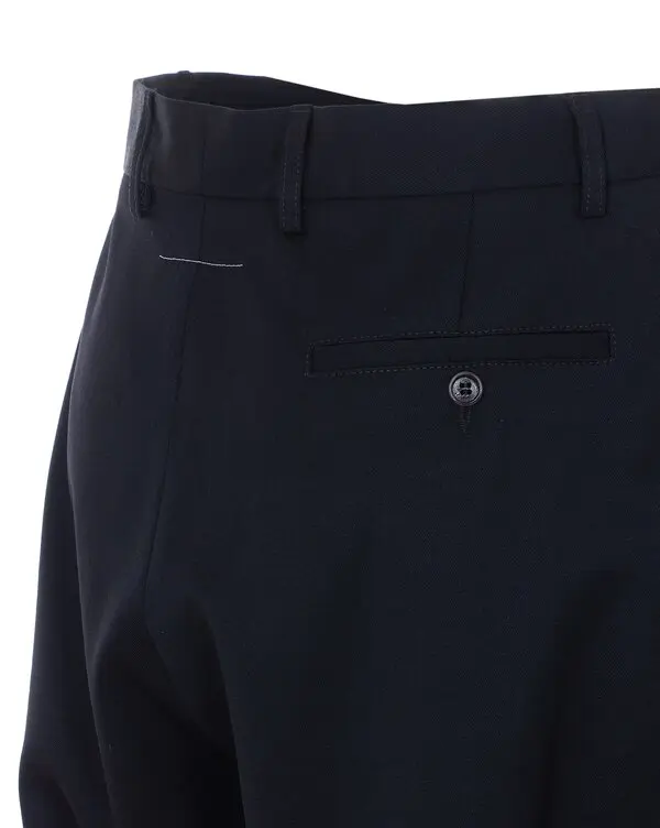 MAISON MARGIELA Loose Fit Shorts With White Stitching Detail