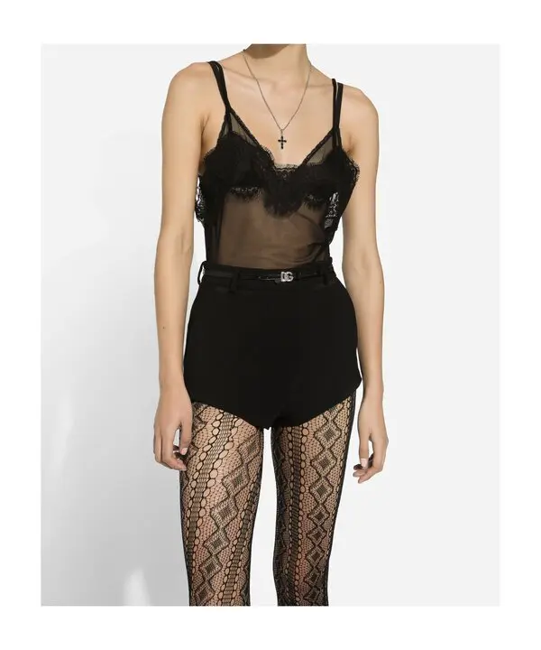Dolce & Gabbana Lace Trim Tank Top