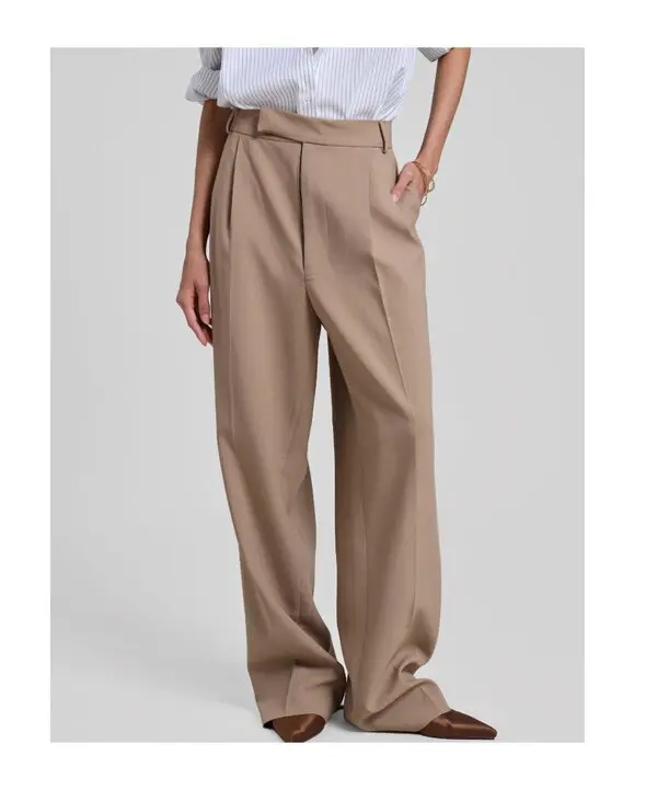 THE FRANKIE SHOP Bea Pleated Tailored Pants
