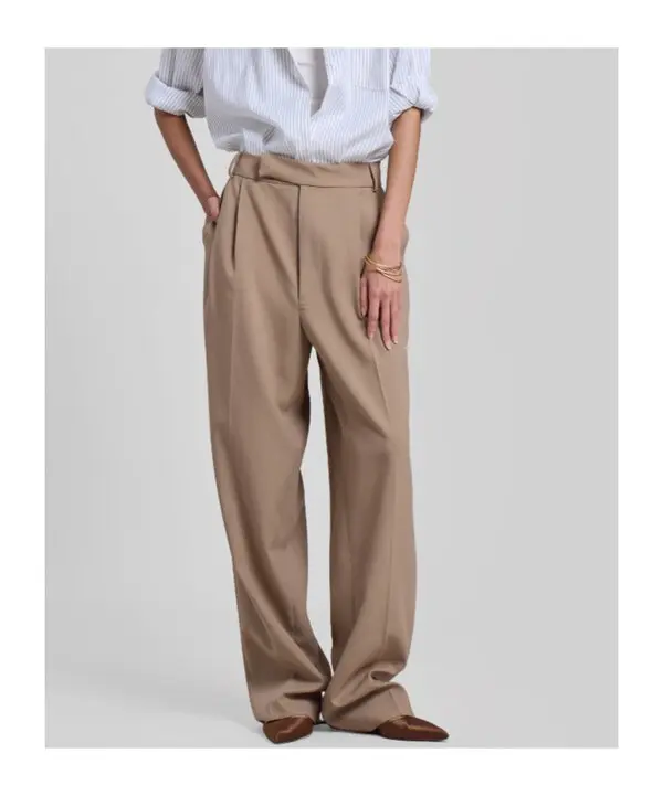 THE FRANKIE SHOP Bea Pleated Tailored Pants
