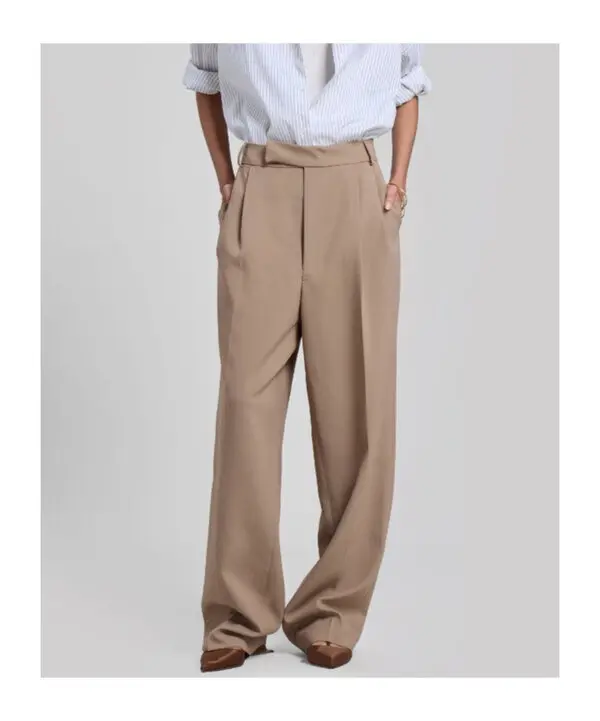 THE FRANKIE SHOP Bea Pleated Tailored Pants