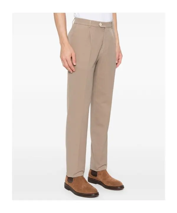 Brunello Cucinelli Pressed-crease Trousers - Nude